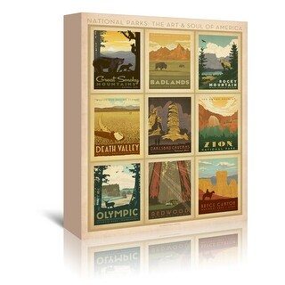 Np Multi Print 2 by Anderson Design Group Wrapped Canvas - Americanflat - 5" x 7" - Bed Bath ...